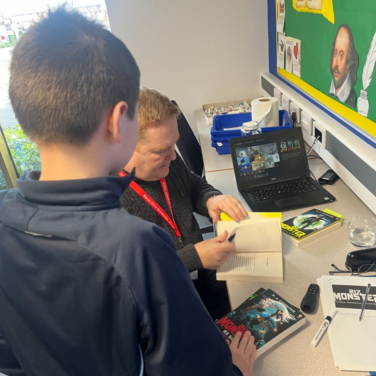 Manor Drive Secondary Academy - Author PJ Canning Visit