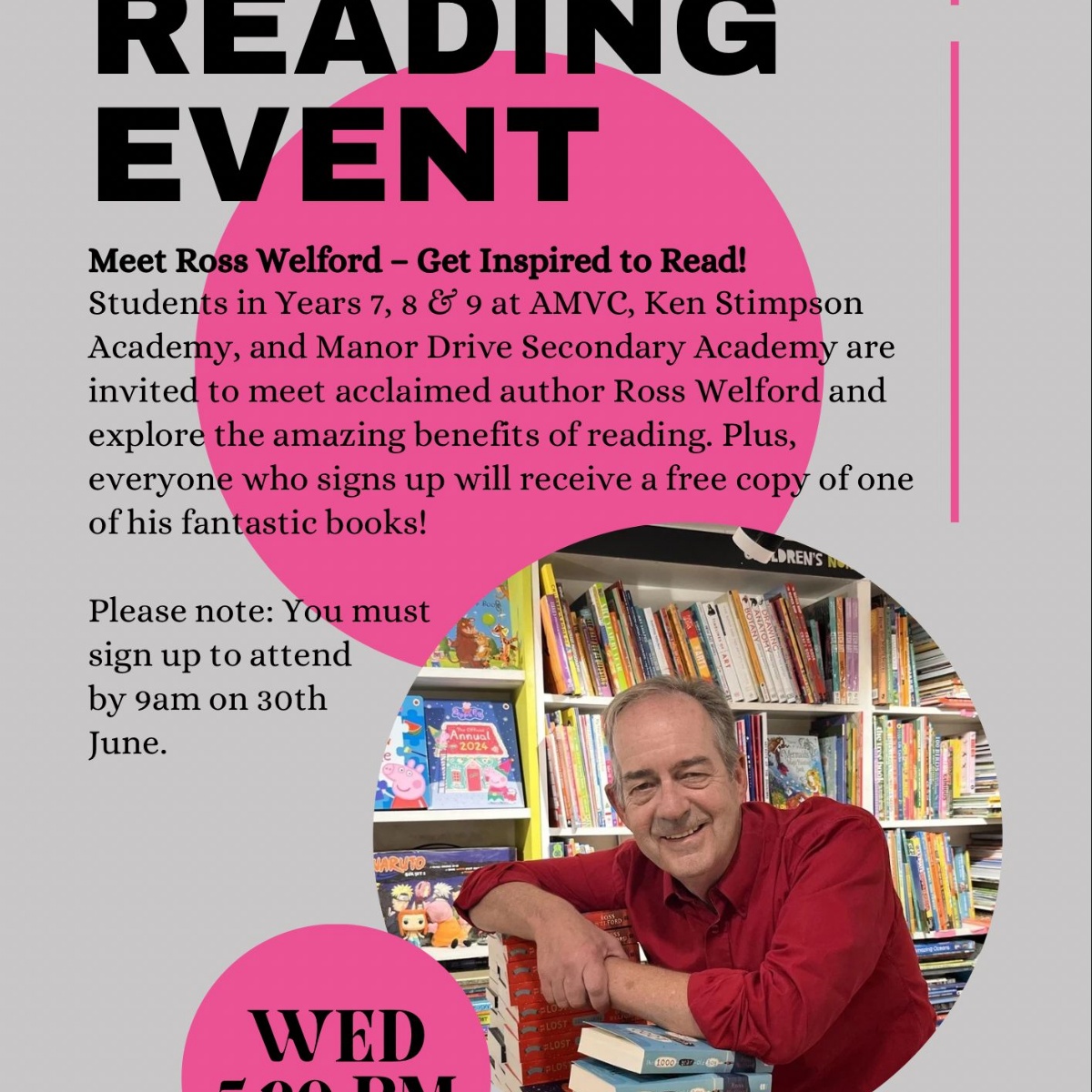 Manor Drive Secondary Academy - The Four Cs Reading Event 9 July 5.30pm ...